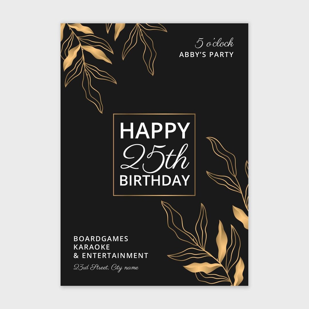 Personalized Digital Birthday Invitation Invitation Card Ecard for ...