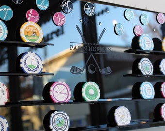 Customized Golf Ball Marker Display - Etsy