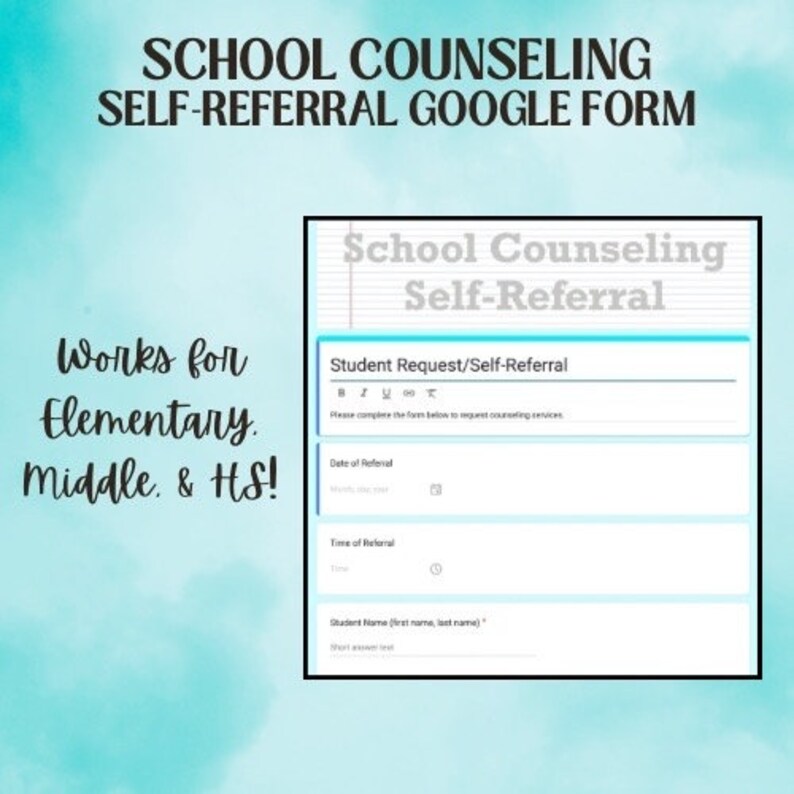 School Counseling Logs and Referrals Google Forms Mega Bundle - Etsy
