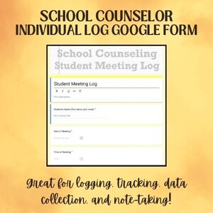 School Counseling Logs and Referrals Google Forms Mega Bundle - Etsy