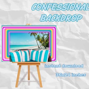 Love Island Confessional Backdrop - Etsy
