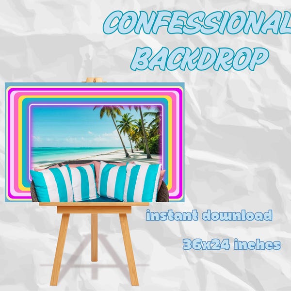 Love Island Confessional Backdrop - Etsy