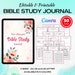 Bible Study Journal Guide Template Printable Bible Verse Mapping SOAP ...