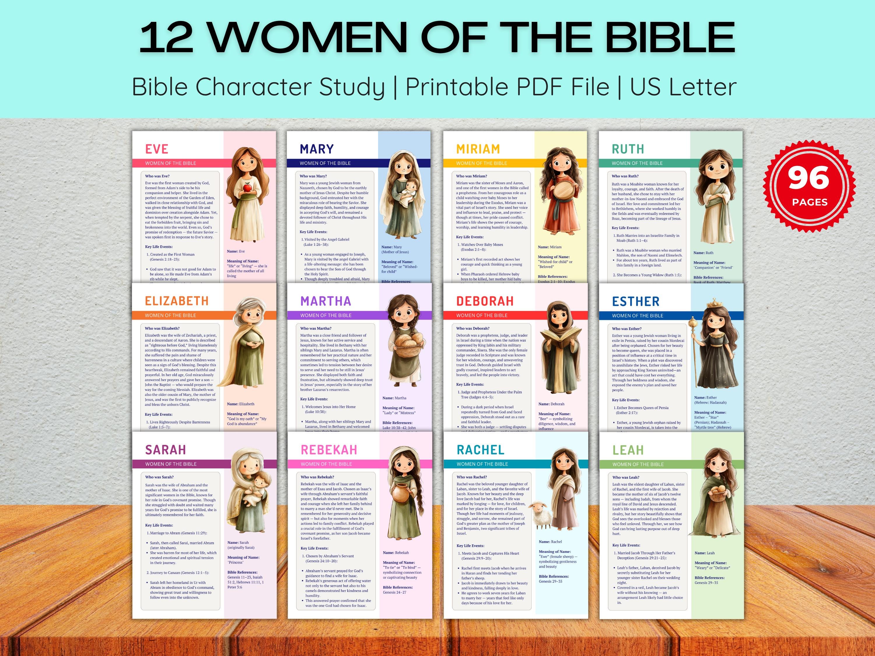 Bible Study Guide Template Printable Devotional Journal Women Faith ...