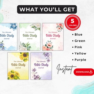 Bible Study Journal Guide Template Printable Bible Verse Mapping SOAP ...