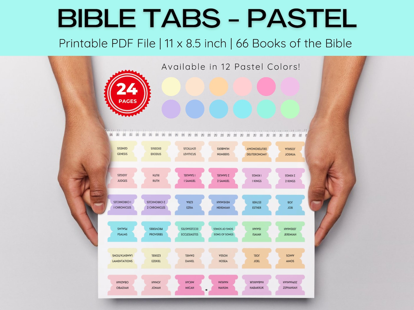 Bible Tabs for Women Men, Bible Index Tabs Printable Bible Tabs for ...