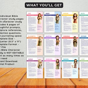 Bible Study Guide Template | Women of the Bible Study Pack | Bible ...