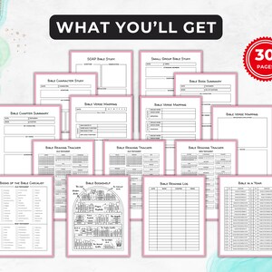 Bible Study Journal Guide Template Printable Bible Verse Mapping SOAP ...