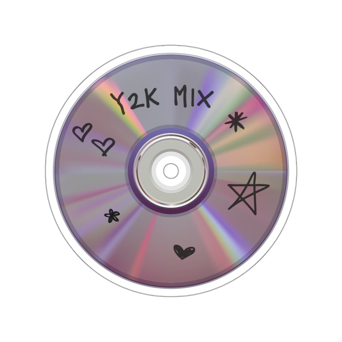 Y2k Mix Cd Sticker - Etsy