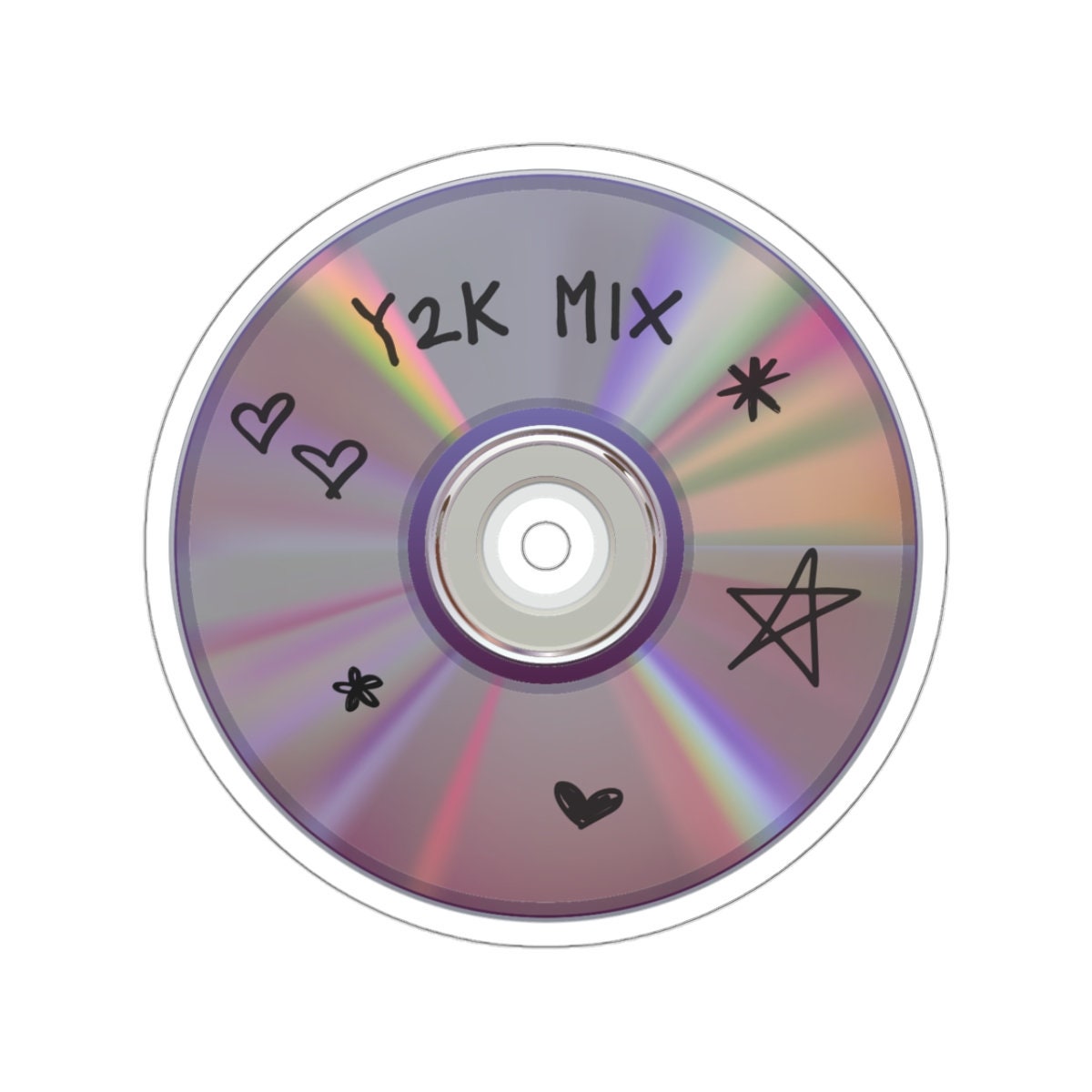 Y2k Mix Cd Sticker - Etsy