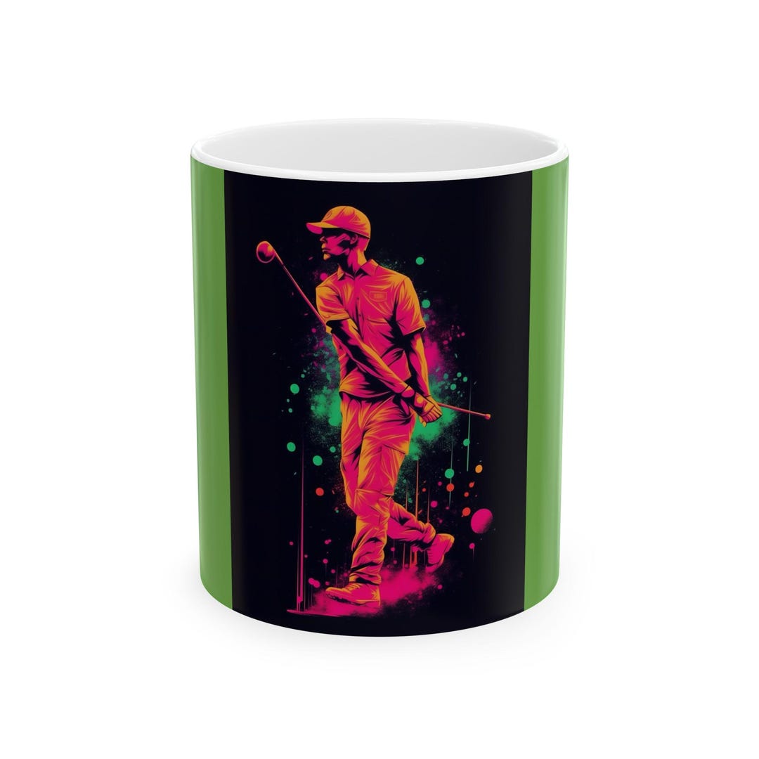Custom Golf-themed Coffee Mugs Tropical Beach Design 11oz & 15oz ...