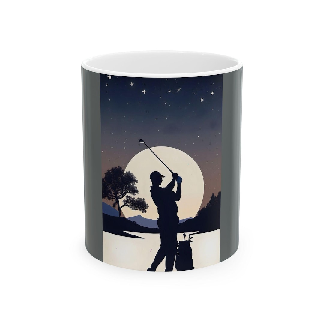 Custom Golf-themed Coffee Mugs Tropical Beach Design 11oz & 15oz ...