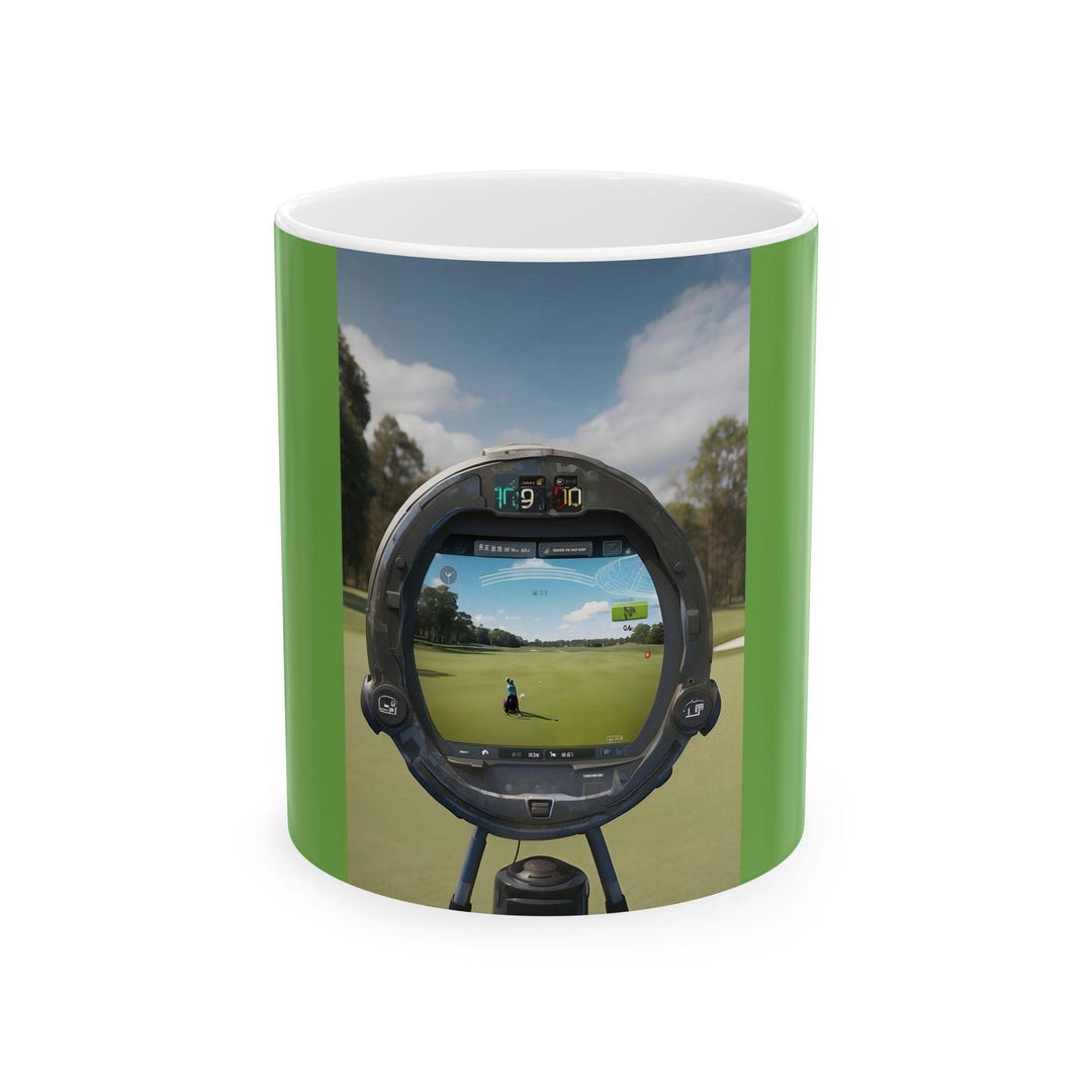 Custom Golf-themed Coffee Mugs Tropical Beach Design 11oz & 15oz ...