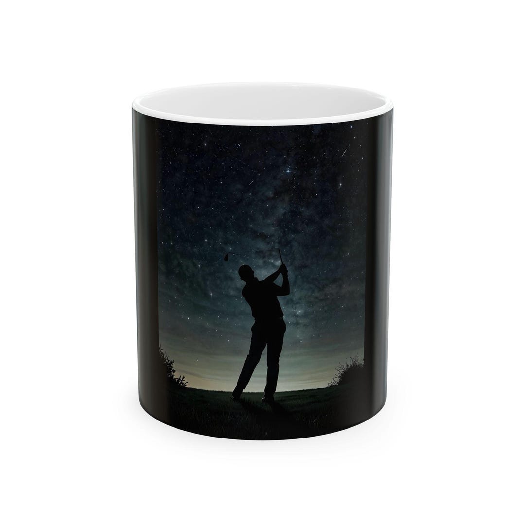 Custom Golf-themed Coffee Mugs Tropical Beach Design 11oz & 15oz ...