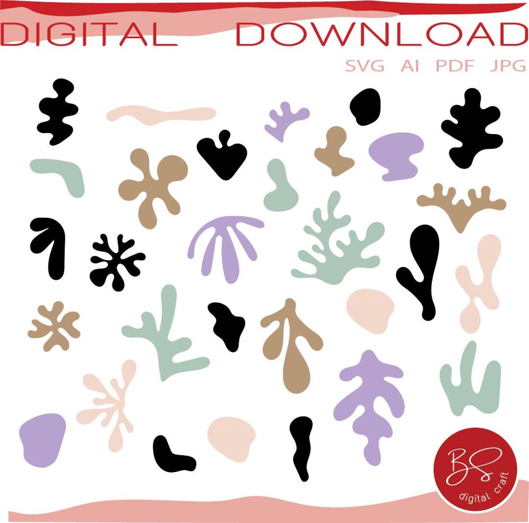 Abstract Shapes SVG Bundle Laser Cut File for Wood Earrings, Shape ...