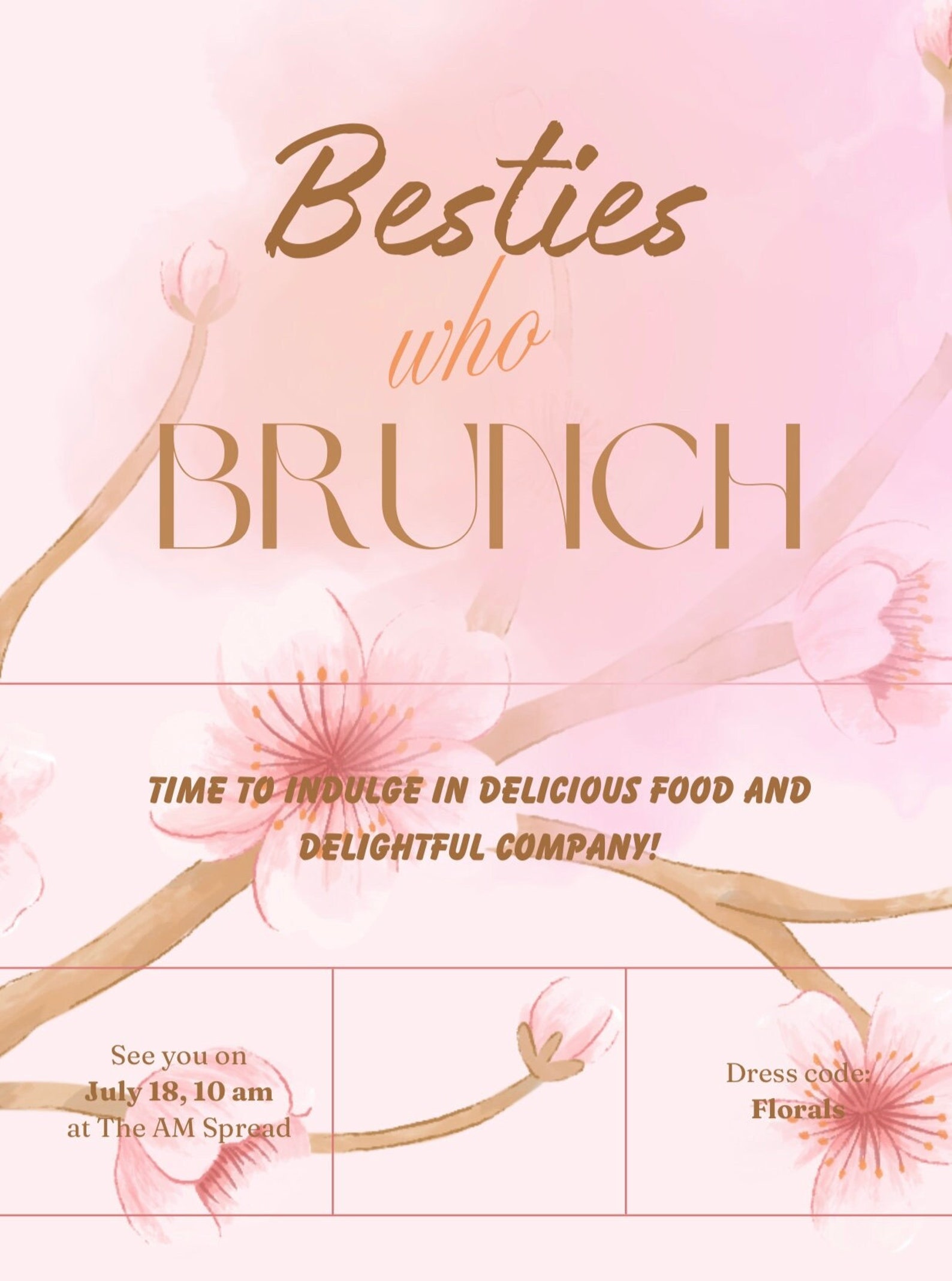 Girl Brunch Invitation- BESTIES WHO BRUNCH - Etsy