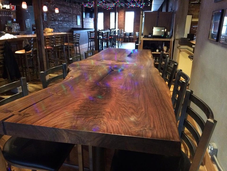 Walnut Slab Community Table | Etsy