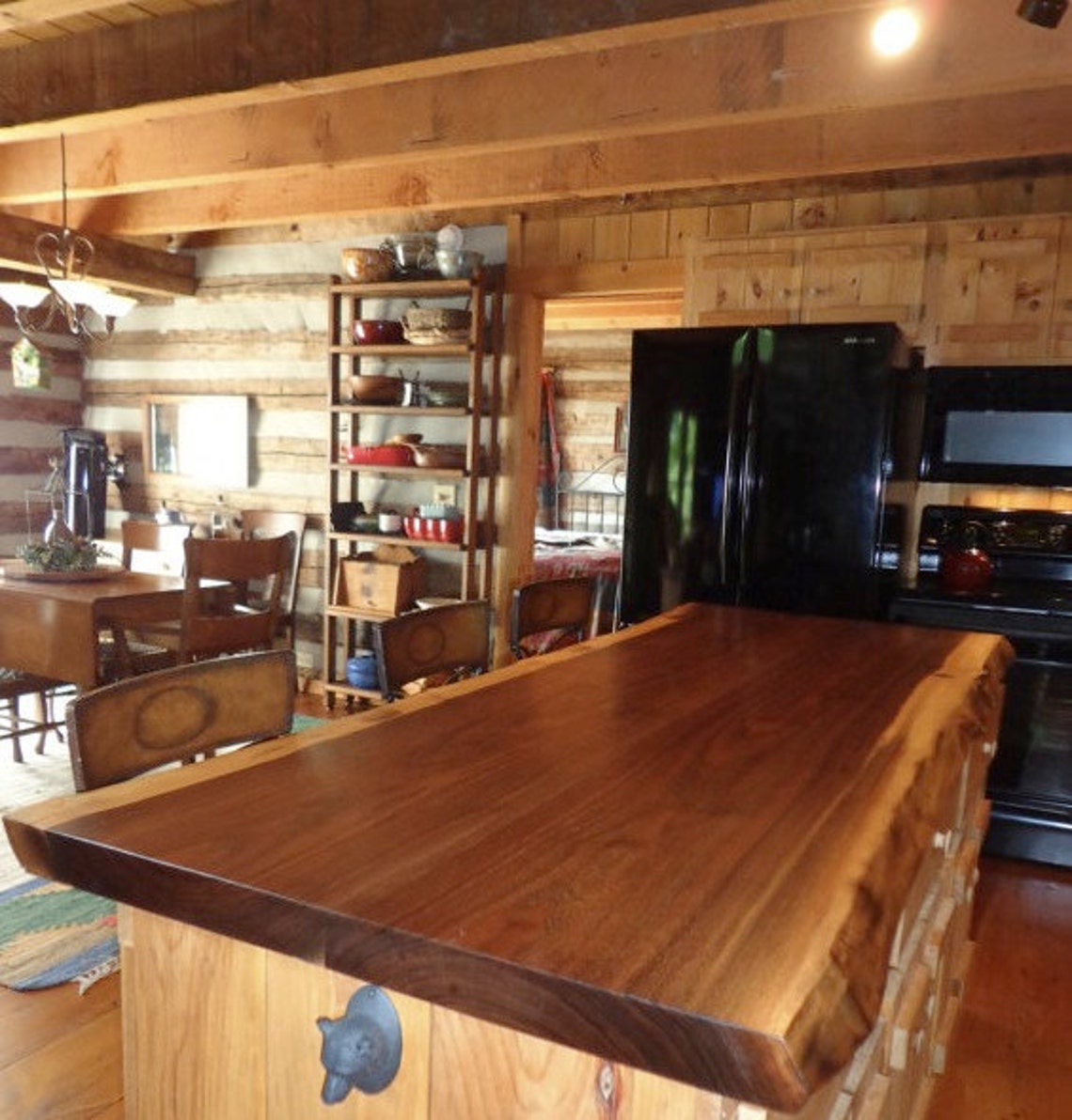 Slab Walnut Bar Top - Etsy