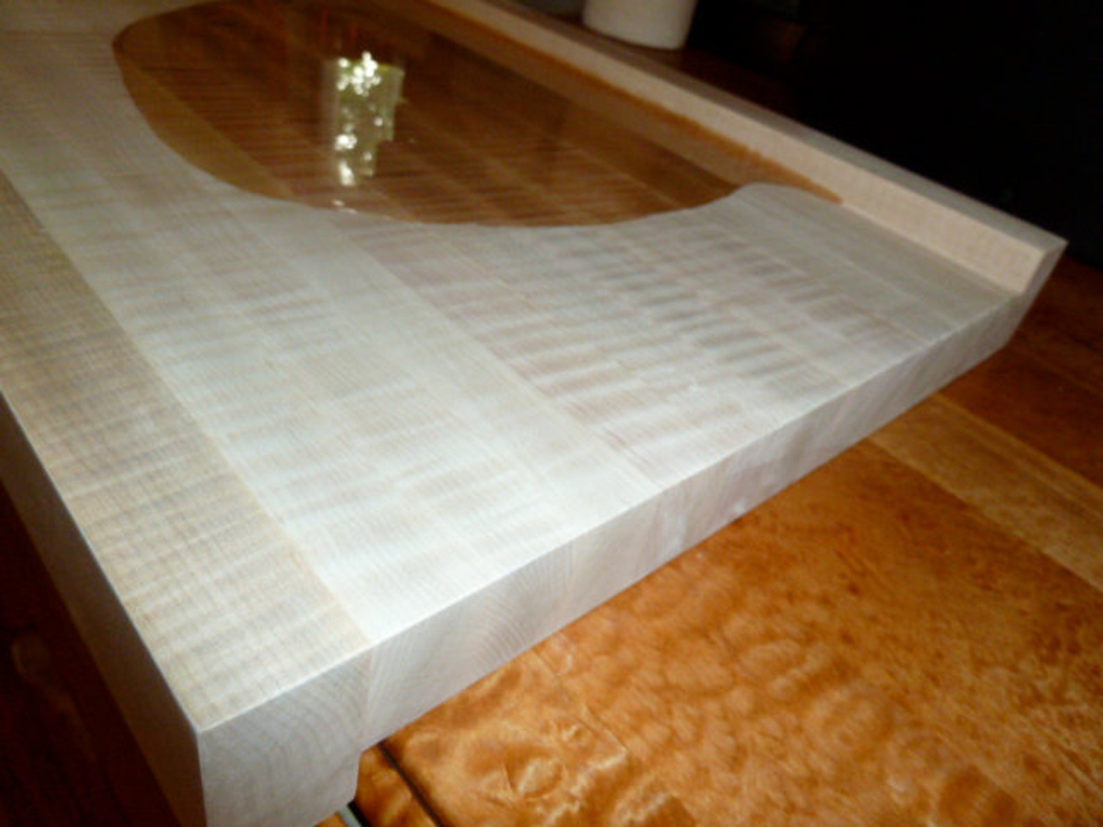 Chef Pastry Dough Rolling Board With Lips - Curly Maple - Etsy