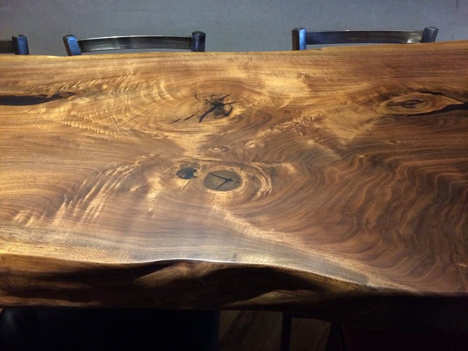 Walnut Slab Community Table - Etsy