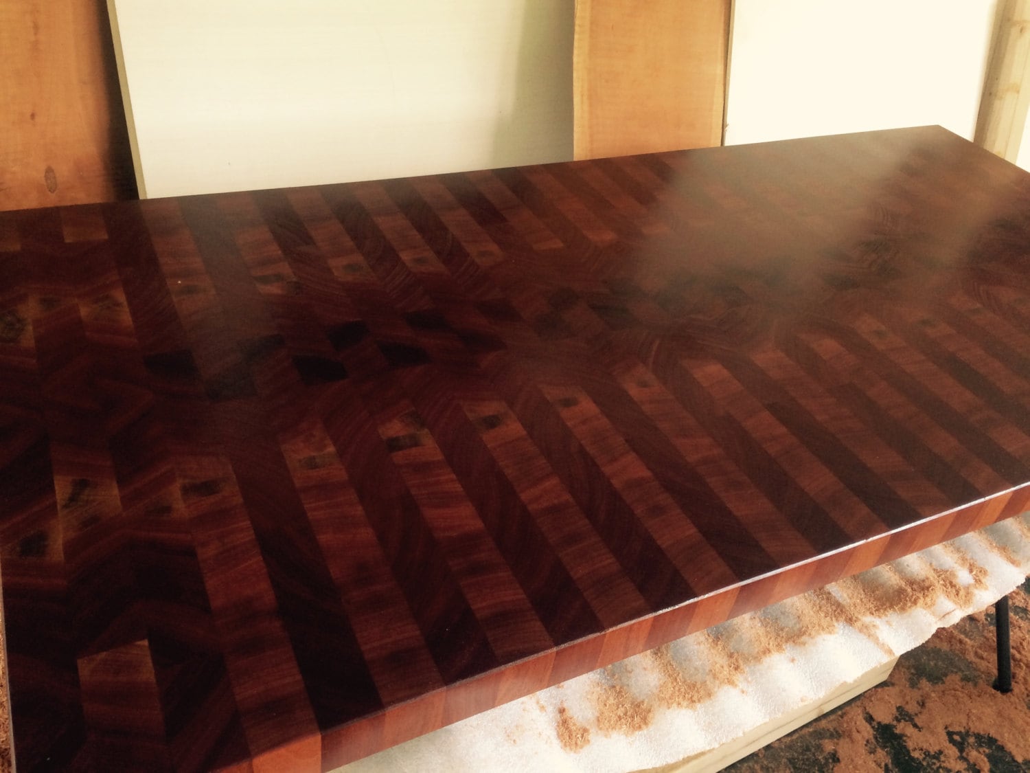 Sapele End Grain Butcher Block Top - Etsy