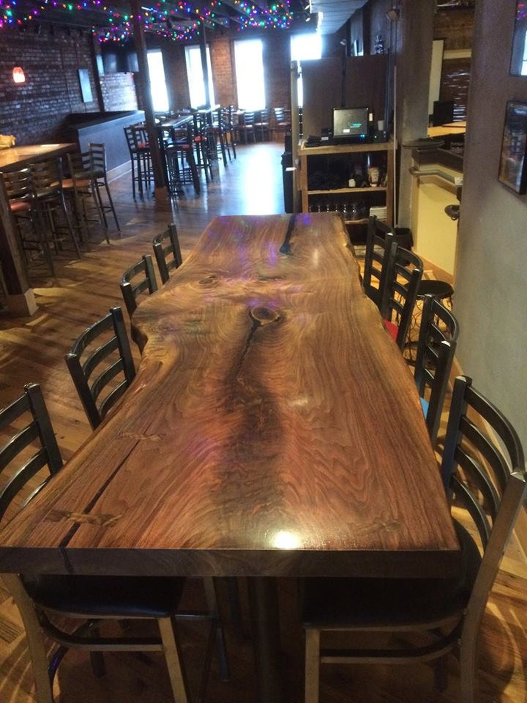 Walnut Slab Community Table - Etsy