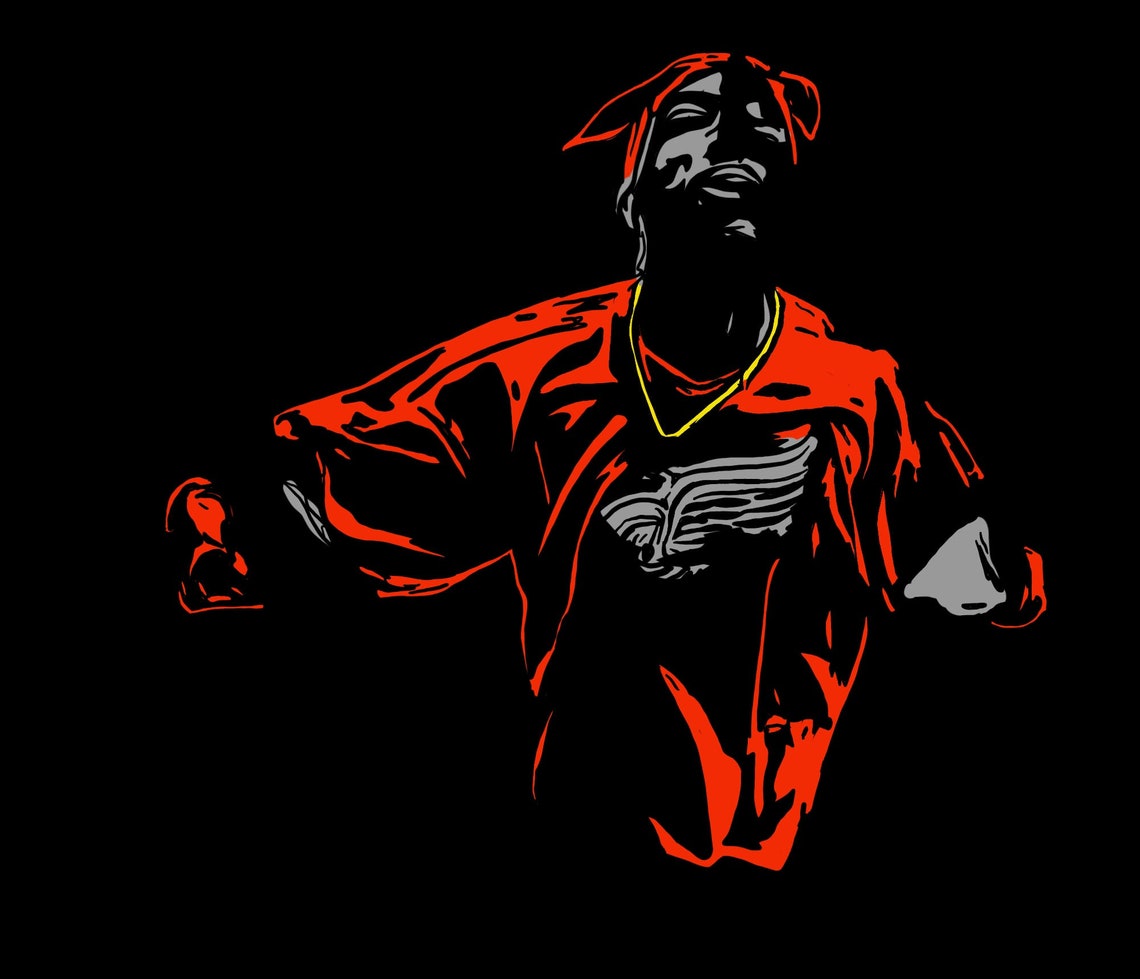 2pac Art, Tupac Shakur Poster, 2pac Spitting Drawing, Hip Hop Wall Art ...