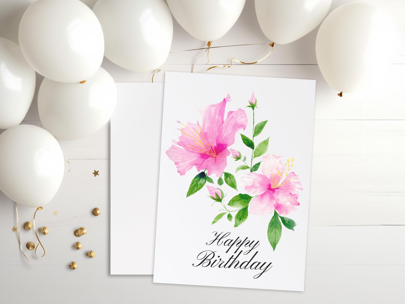 Printable Flower Birthday Card | Birthday Card Printable | Digital ...