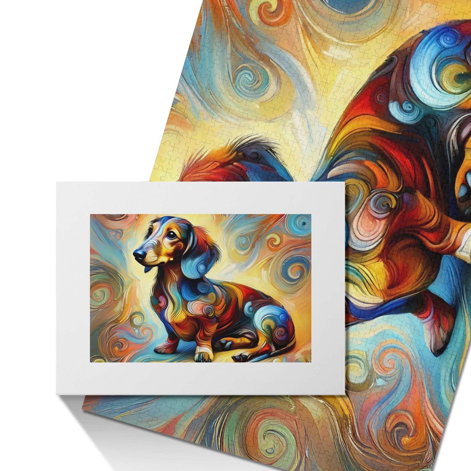 Dachshund Puzzle 300/500/1000 Pieces, Dog Lovers Gift, Gift Dad, Jigsaw ...