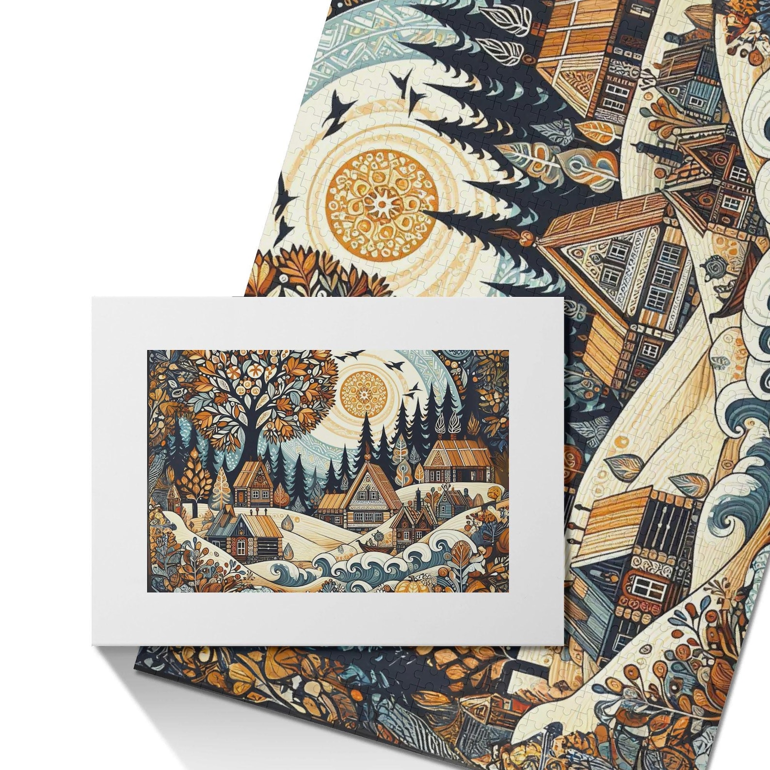 William Morris Nordic Waterways Wooden Jigsaw Puzzle 300/500/1000 Piece ...