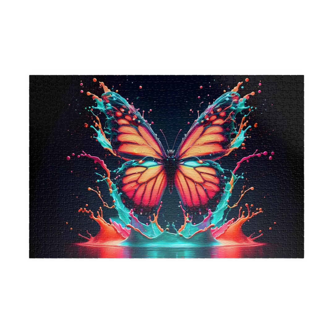 Beautiful Butterfly Jigsaw Puzzle, Colorful Puzzle for Adults, Gift ...