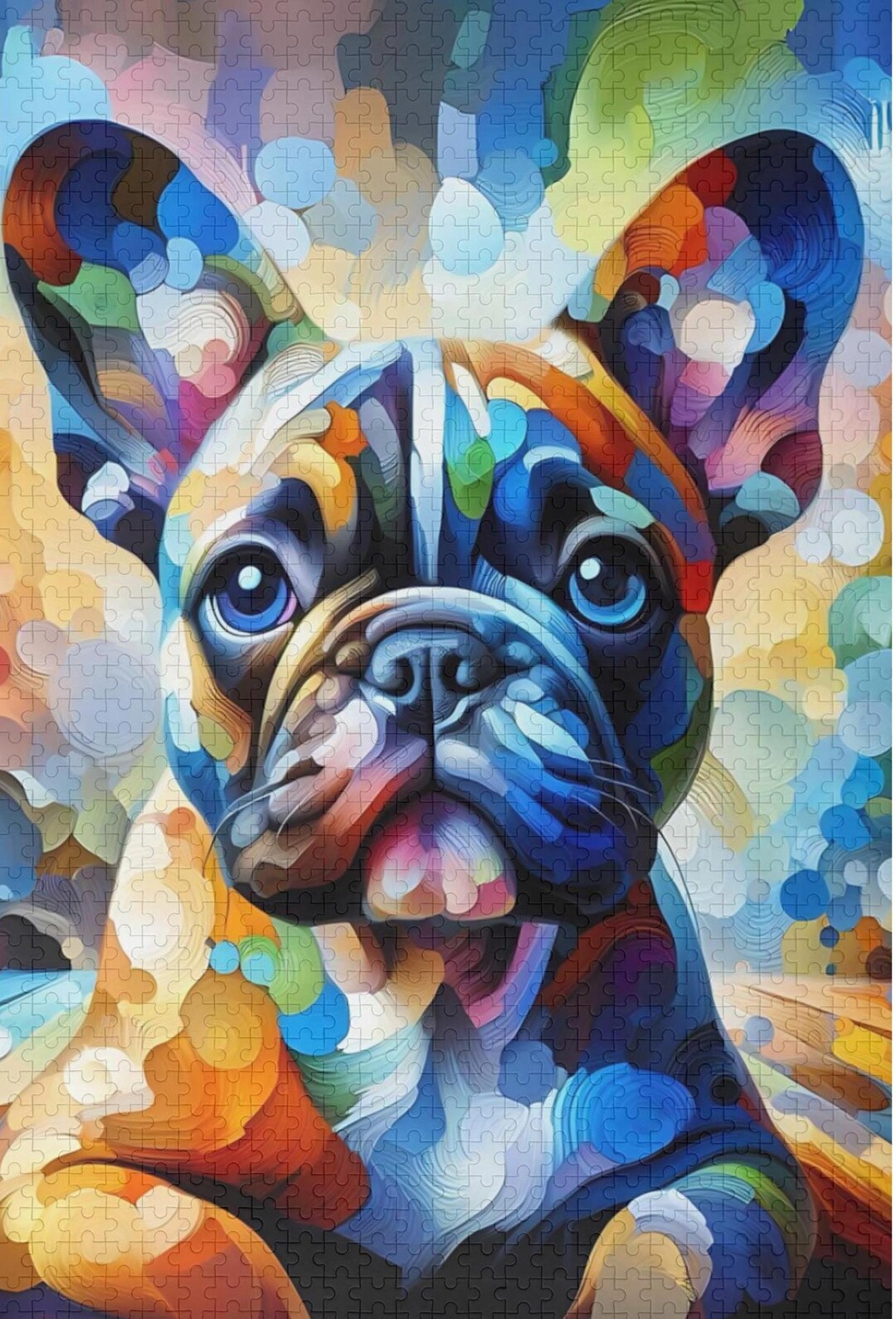 French Bulldog Puzzle 300/500/1000 Pieces, Frenchie Dog Lovers Gift ...