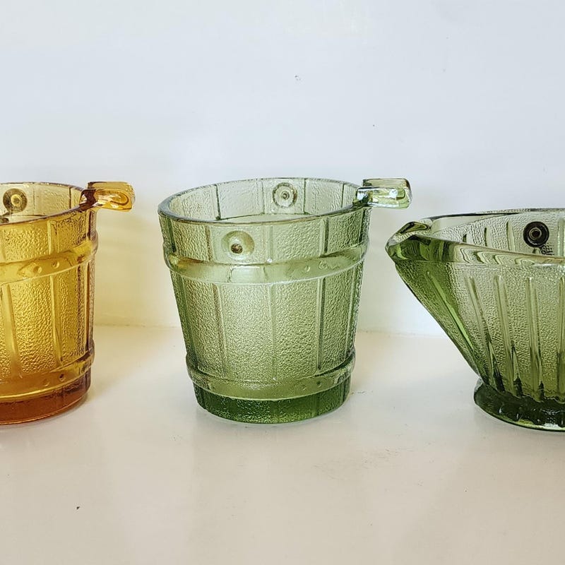 Glass Coal Bucket - Etsy