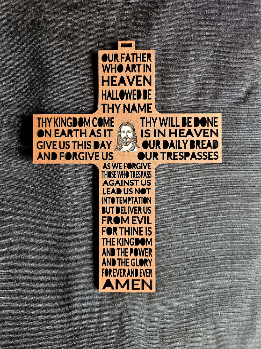 Lord's Prayer Cross Design - Etsy