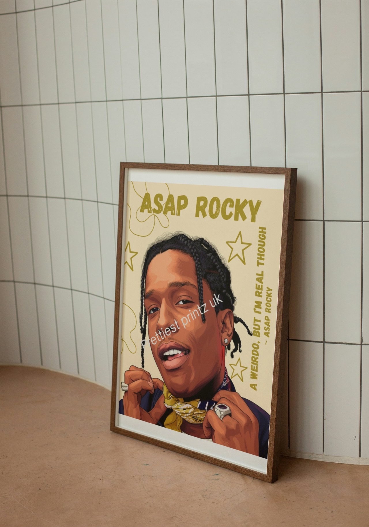Asap Rocky Cartoon Wall Art Poster - Etsy