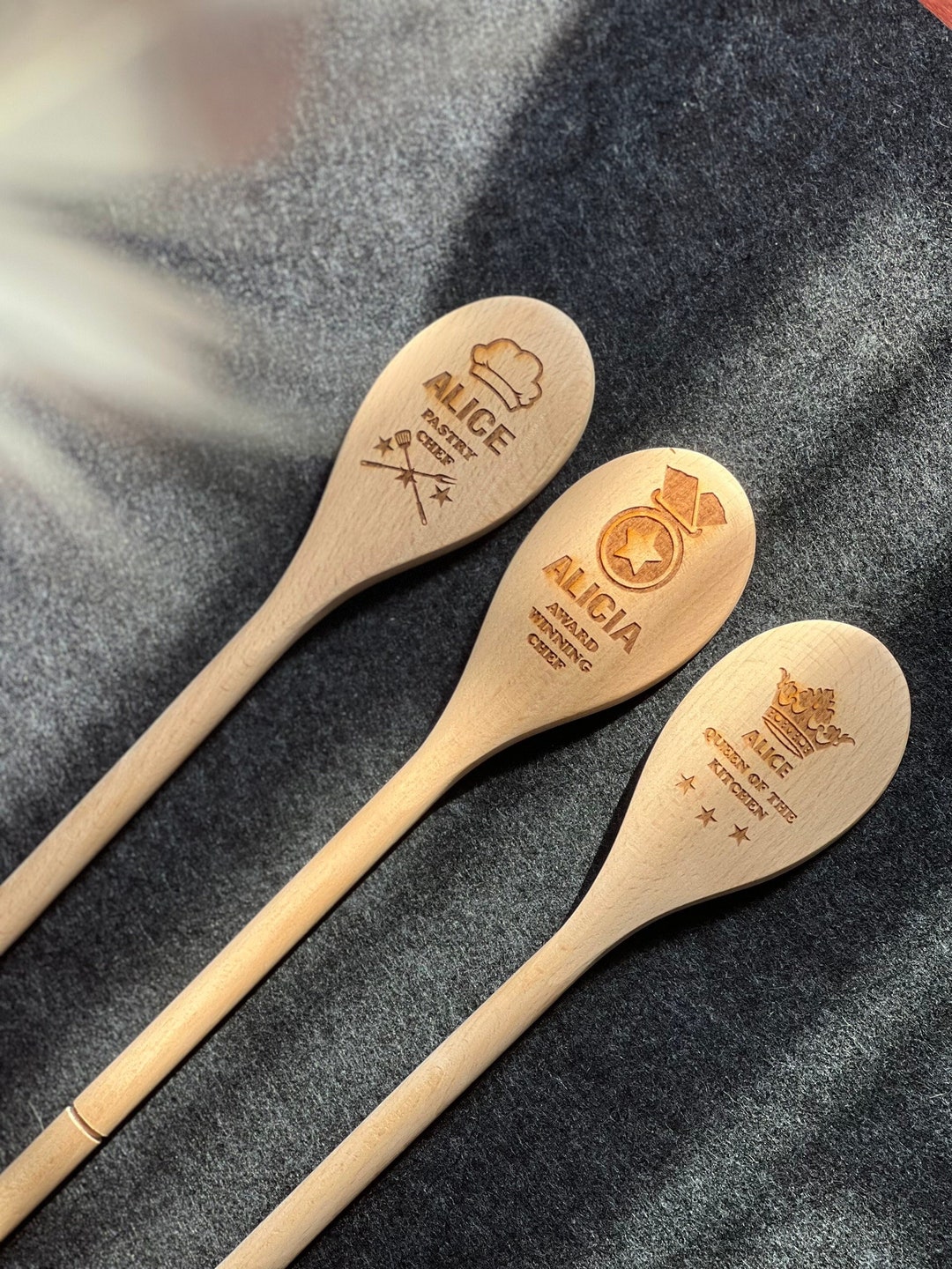 Personalised Wooden Spoon, Custom Wooden Spoon for Keepsake,competition ...