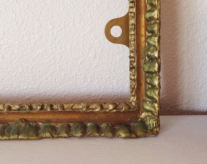 Antique Distressed Gold Frame Plaster & Wood Frame Spooky Victorian ...