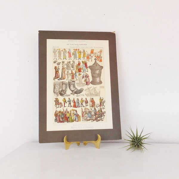 Antique Lithograph Print Medieval - Etsy