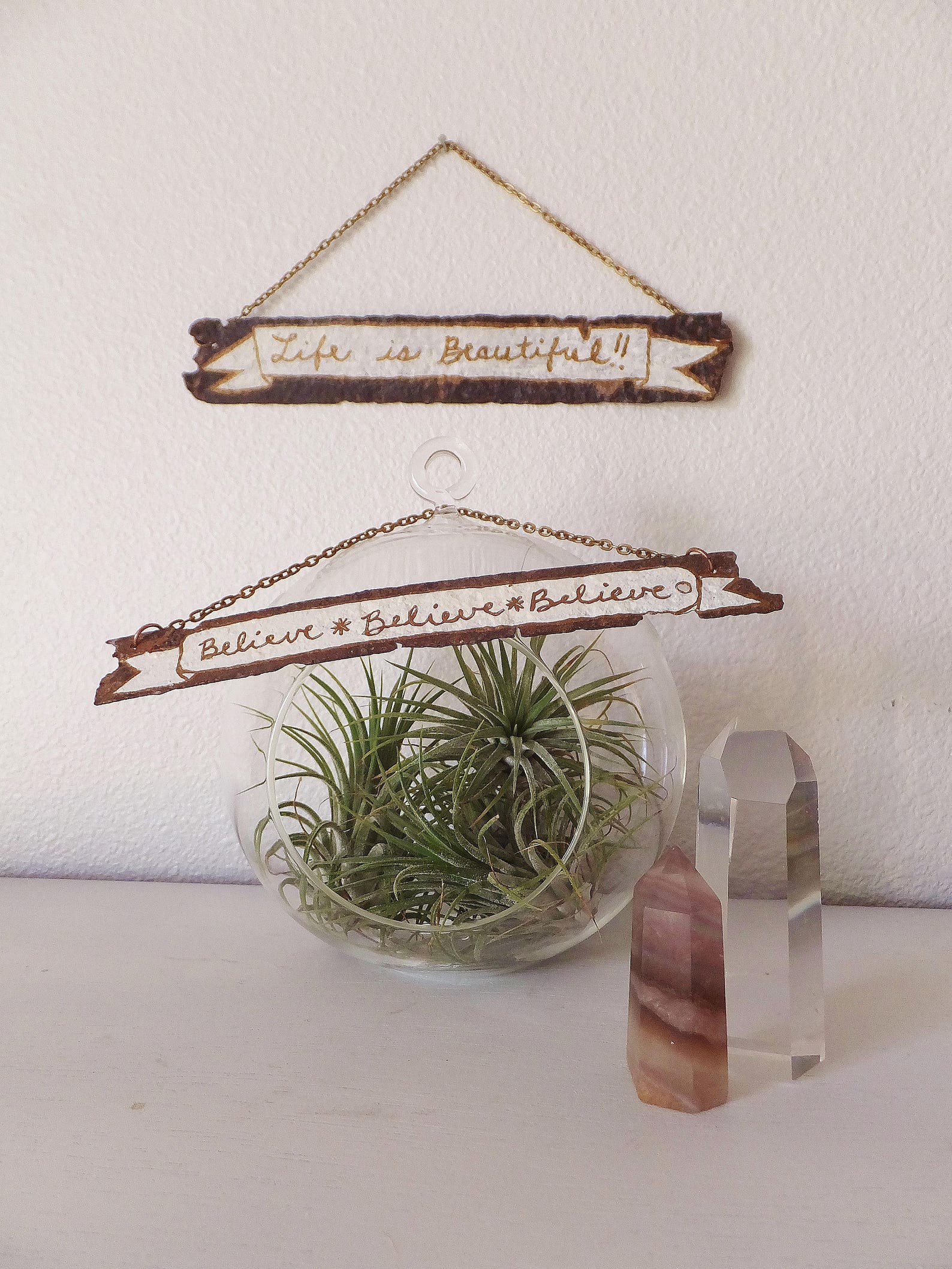 Decorative Metal Wall Hanging Signs Handpainted Signs Life is | Etsy