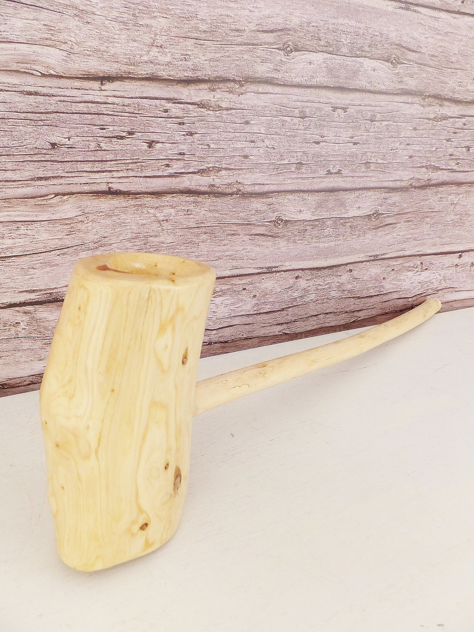 Large Wooden Pipe Smoking Pipe Gandalf Pipe Rustic Pipe Long | Etsy