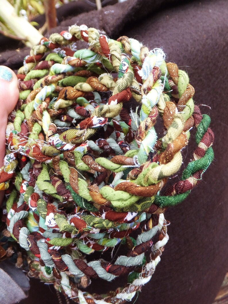 Brown & Green Rope Garland Christmas Tree Decoration Garland 6 - Etsy