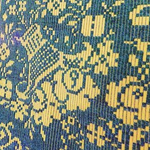 Vintage Bohemian Floral Green & Yellow Rug Textile Sofa - Etsy