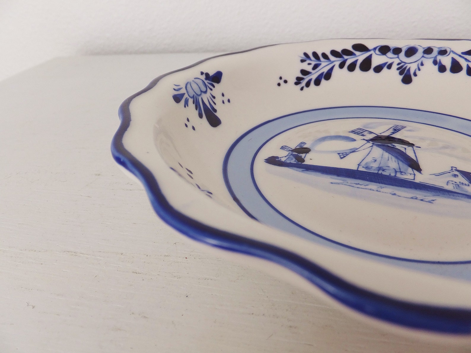 Small Vintage Delft Bowl Delft Dish with Crown Mark Hand | Etsy