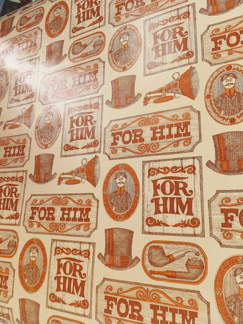 Vintage 1960's for Him Wrapping Paper for Men - Etsy