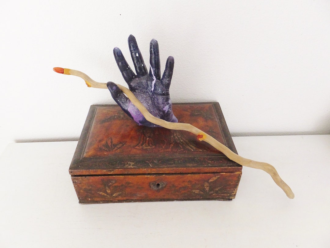 Long Magic Wand With Orange Agate Tip Wiccan Wand Potter Witch's Wand ...