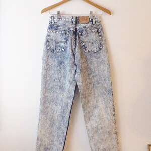 1980's Vintage 501 Acid Wash Levi's Jeans Size W27 L28 Womens Relaxed Fit High Rise Jeans Levi's ...