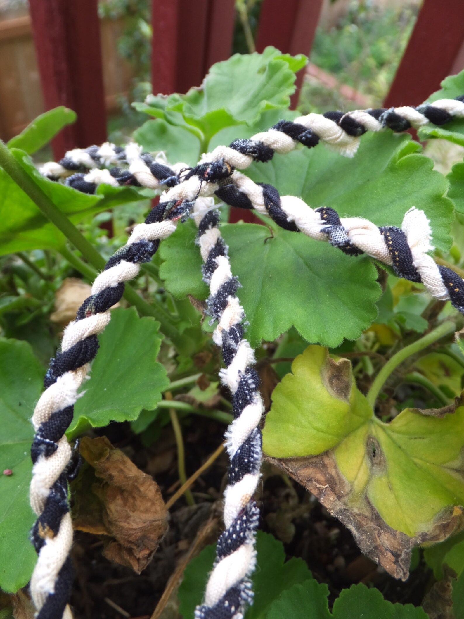 Black & White Garland Rustic Rope Decor Christmas Tree - Etsy