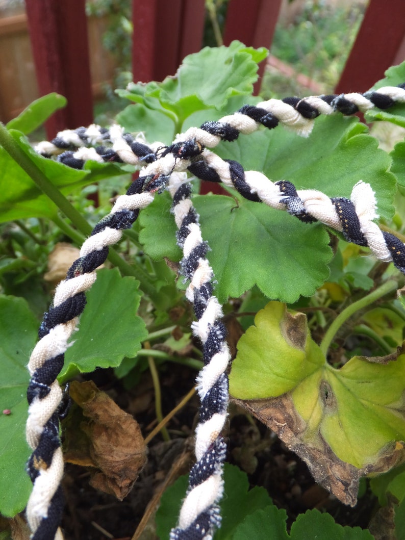 Black & White Garland Rustic Rope Decor Christmas Tree - Etsy