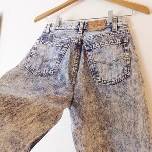 1980's Vintage 501 Acid Wash Levi's Jeans Size W27 L28 Womens Relaxed Fit High Rise Jeans Levi's ...