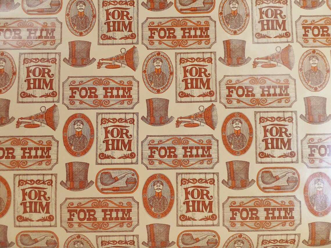 Vintage 1960's for Him Wrapping Paper for Men - Etsy
